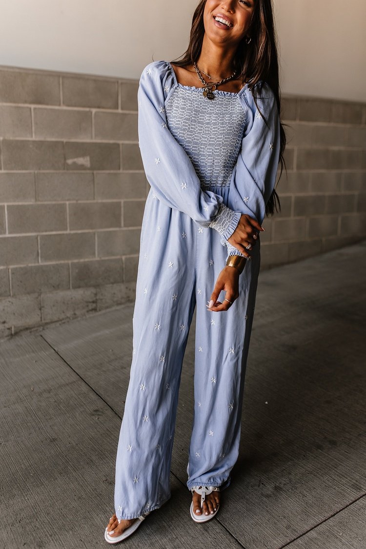 Jasmine Embroidered Jumpsuit – Mindy Mae's Market